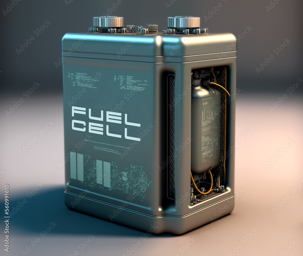Fuel cell to illustrate the power of hydrogen as an energy source in ...