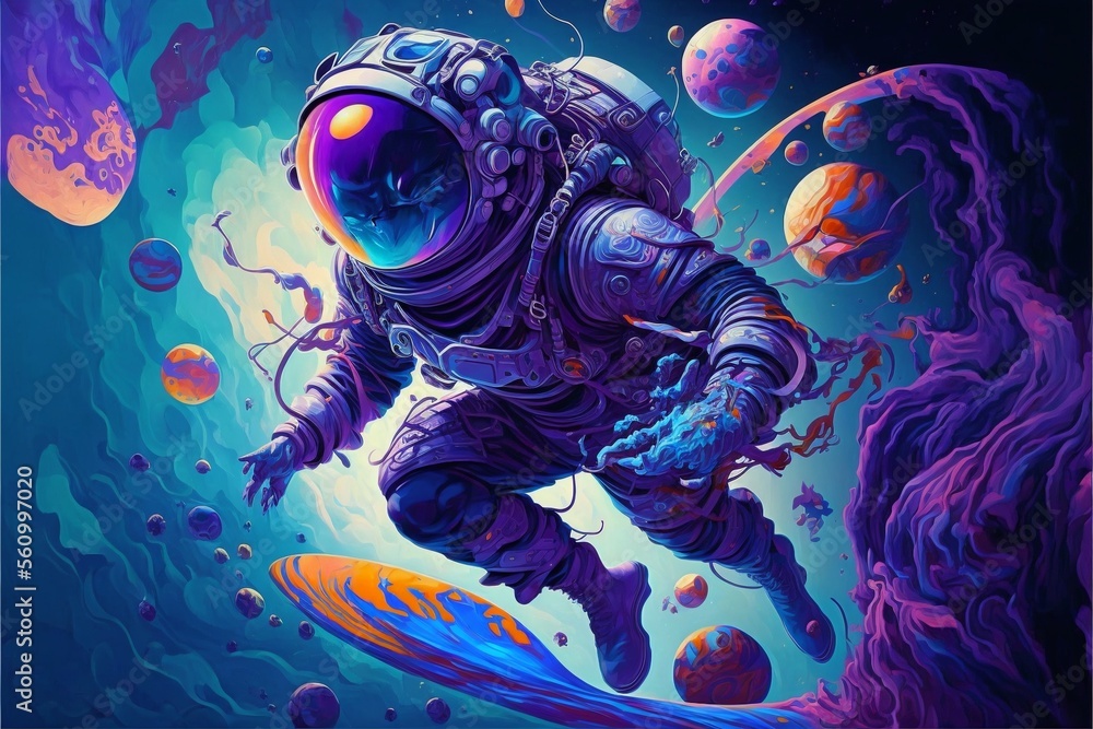 Surreal Astronaut Wallpaper