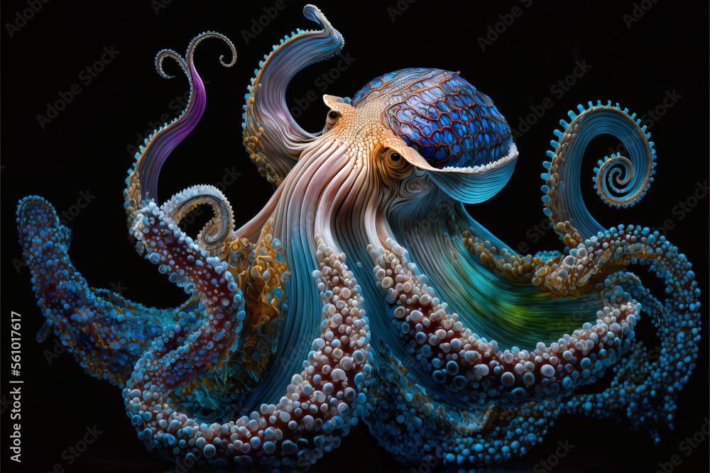 Octopus, ai generated Stock Illustration | Adobe Stock