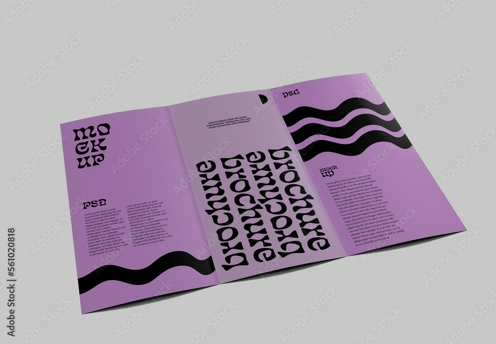 Bussines Trifold Brochure Mockup Stock Template | Adobe Stock