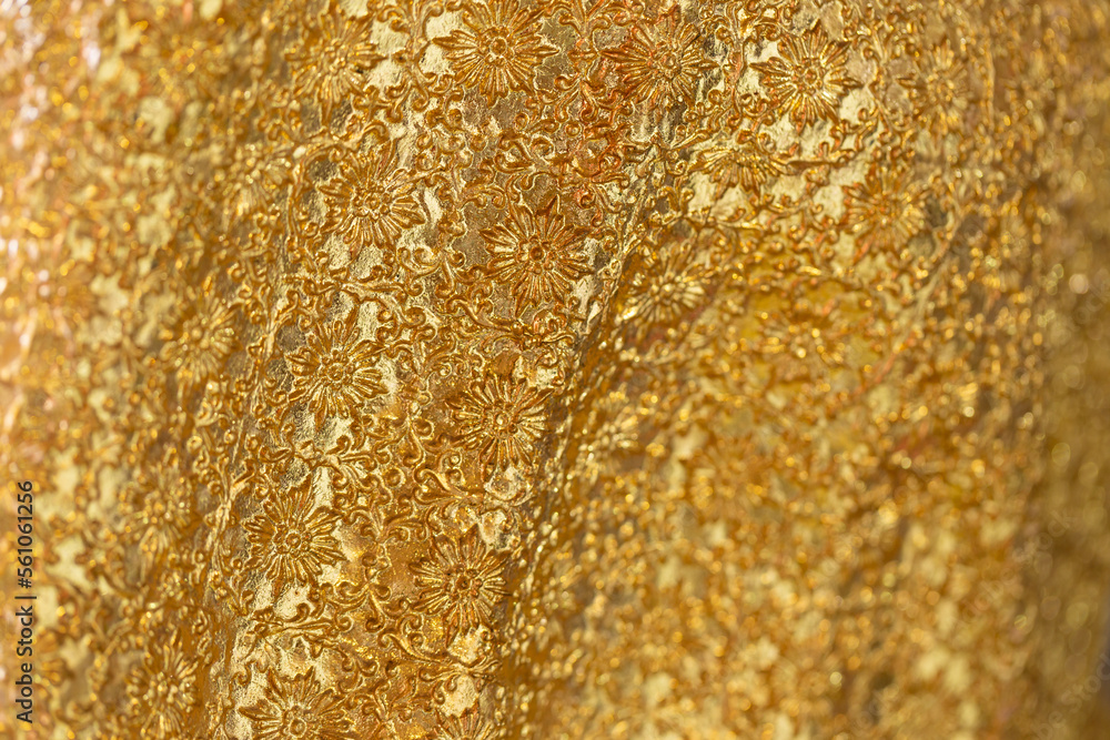 Thai bas-relief that is often folded on the pedestal of Buddha images ...