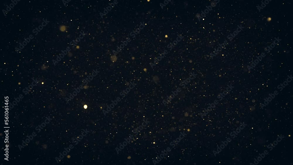 Particles Flickering In Fluid Space Background/ 4k animation of an ...