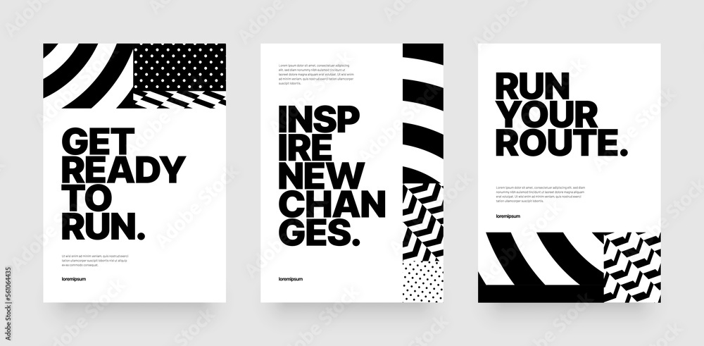 Vector layout template design for run, championship or sports event ...