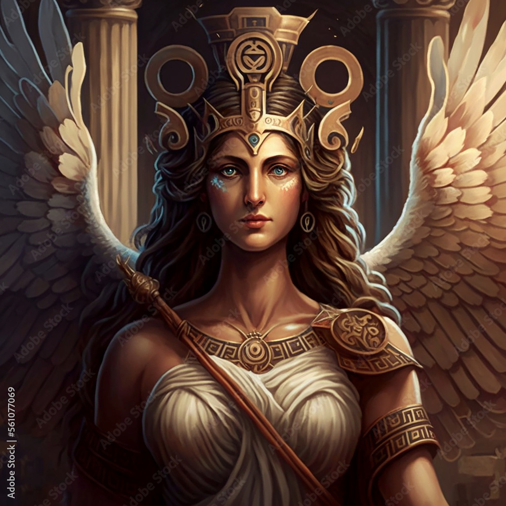 Greek mythology - ancient greek goddess Hera. Created with Generative ...