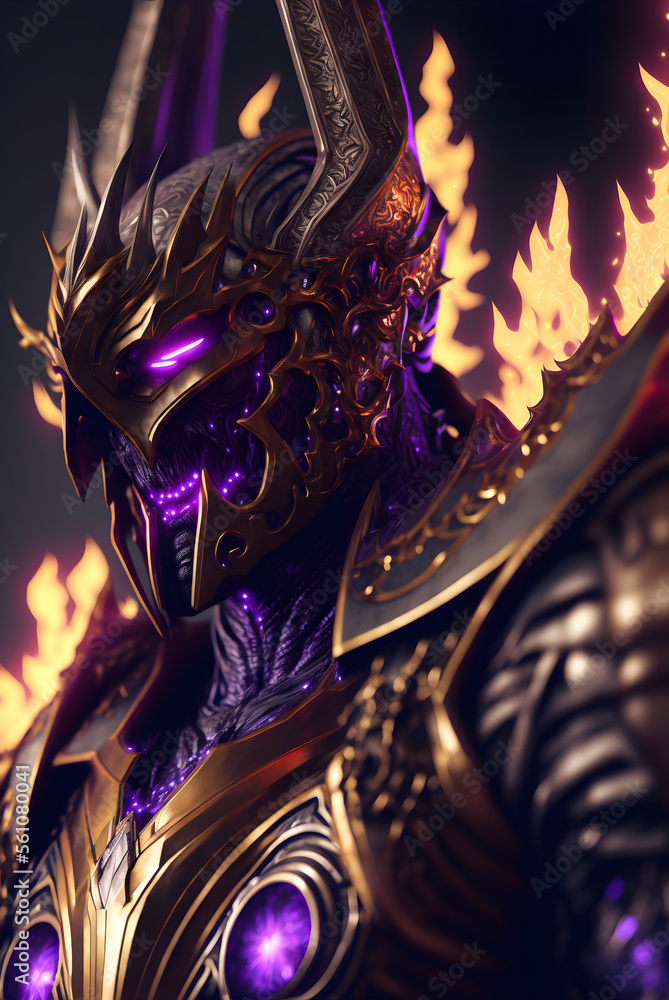 the concept of a purple-skinned enemy character in a game or movie ...