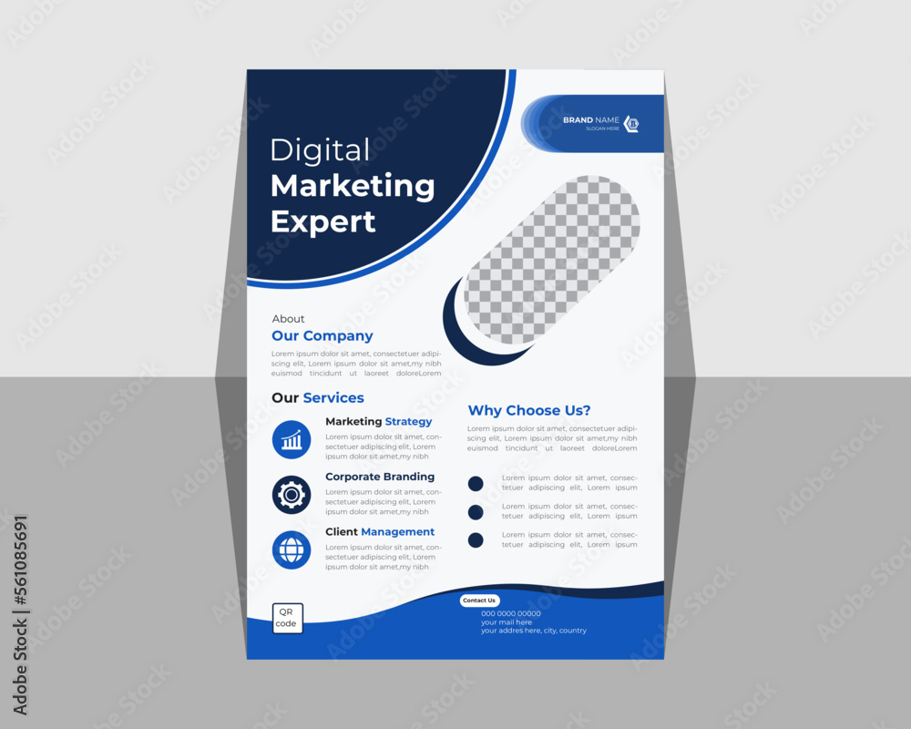 Corporate business flyer template design for poster flyer brochure ...