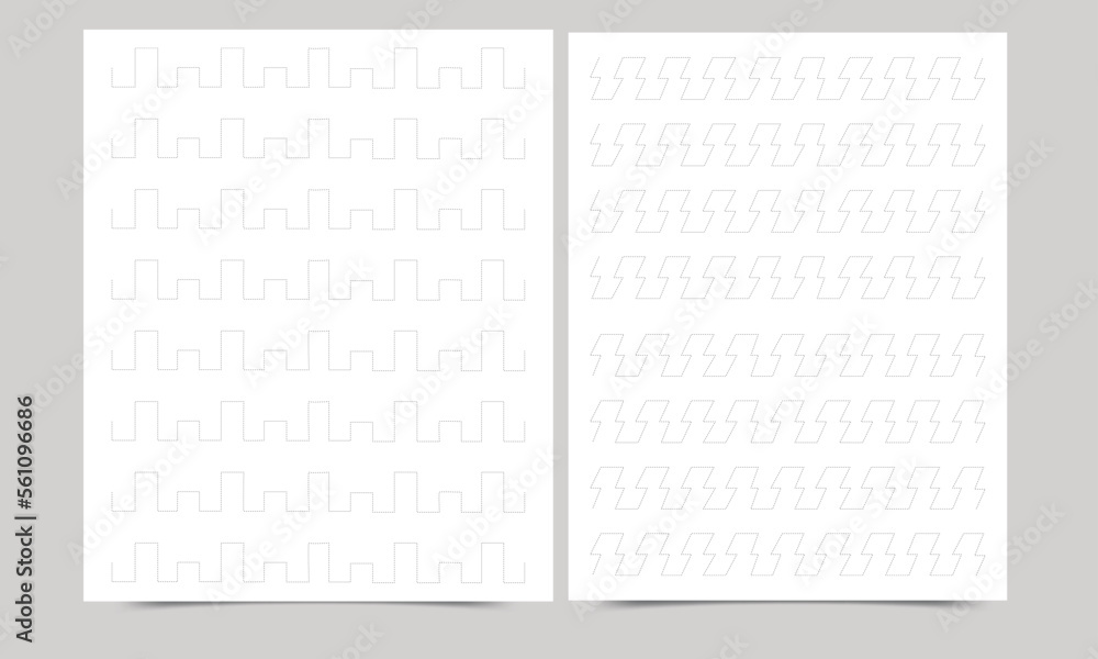 Pencil Control tracing worksheet. Writing Practices pages. Handwriting ...