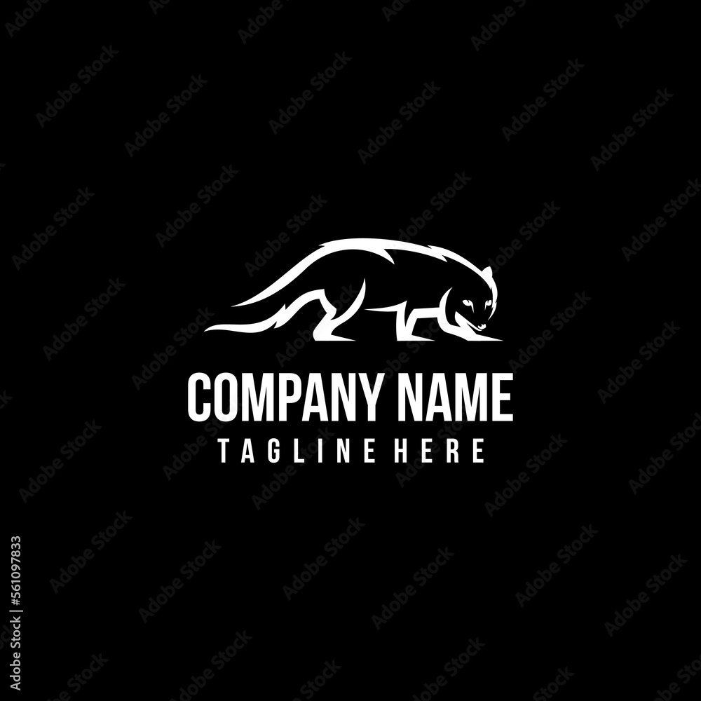 Arctic fox logo design icon. Arctic fox logo design inspiration. Animal ...