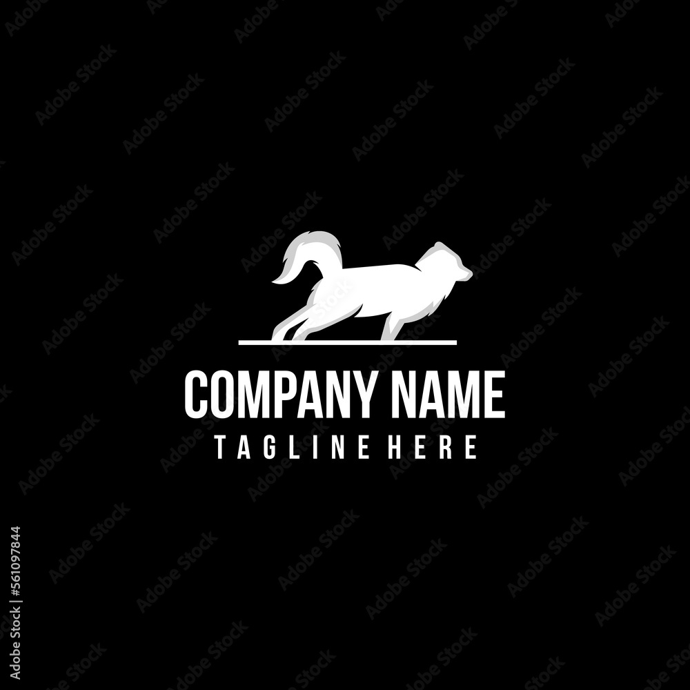 Arctic fox logo design icon. Arctic fox logo design inspiration. Animal ...