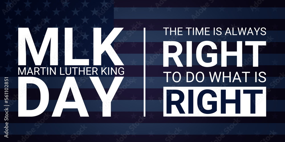 Martin Luther King Jr. Day typography greeting card design, MLK Day ...