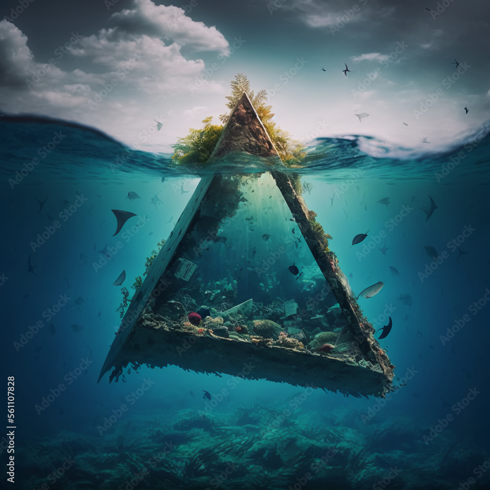 Bermuda Triangle, Generative AI Stock Illustration | Adobe Stock