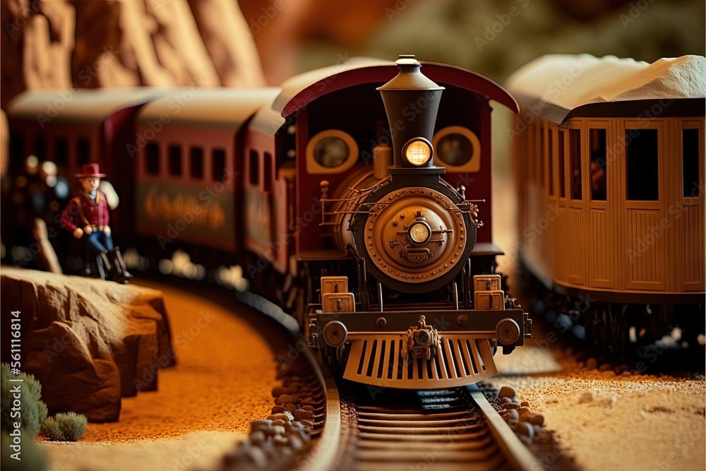 Toy Train Side View