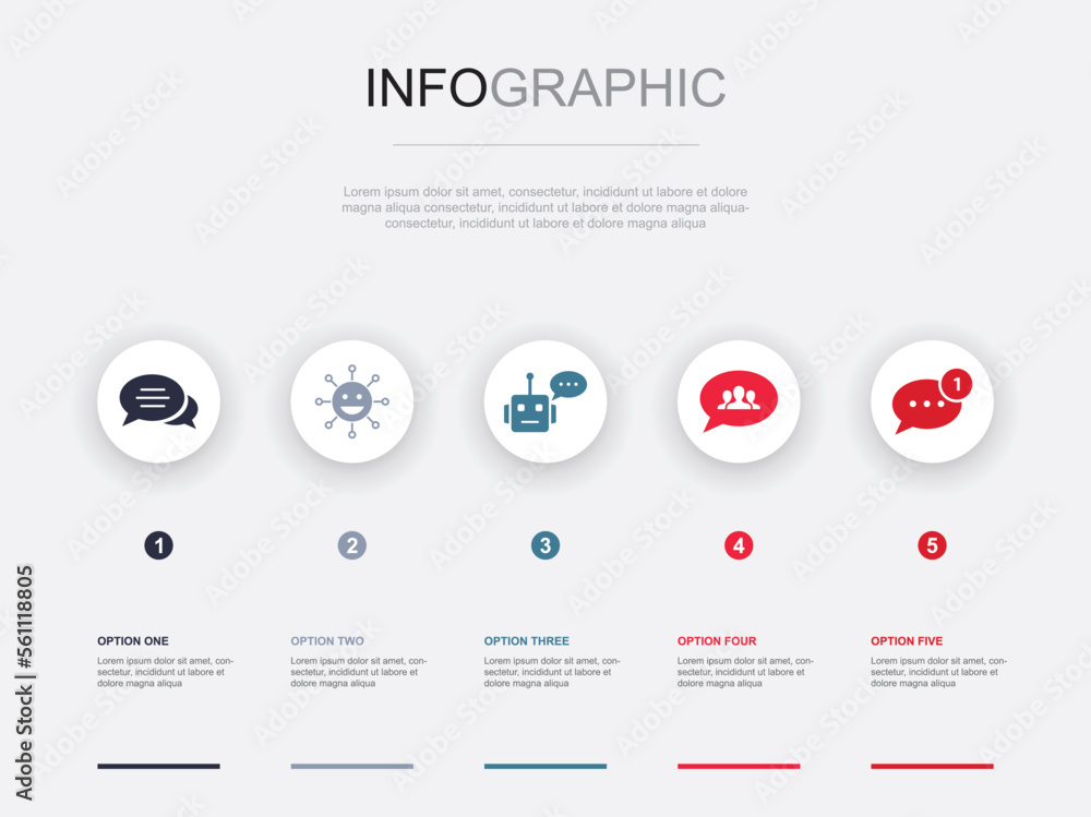 message, emoji, chatbot, group chat, new message, icons Infographic ...