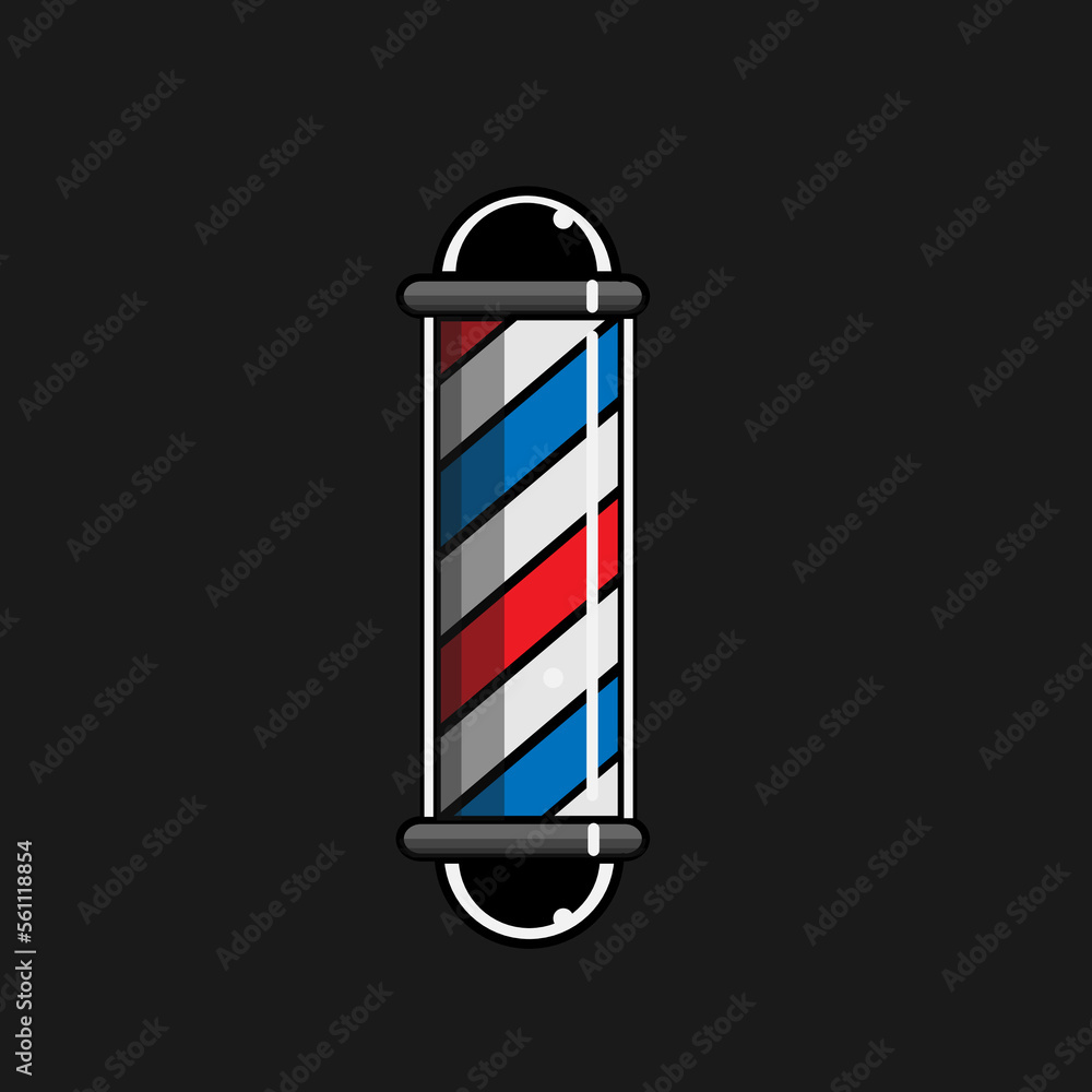 barber shop pole, icono de barberia, vector de barberia, icono de ...