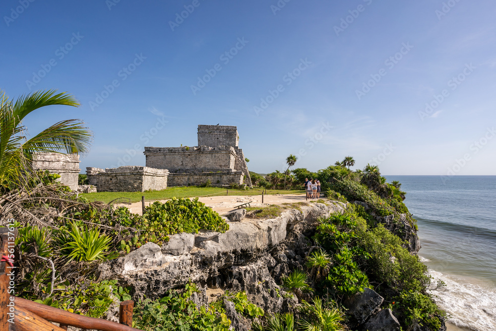 Beautiful beaches of Tulum In the archaeological zone of the Mayan ...