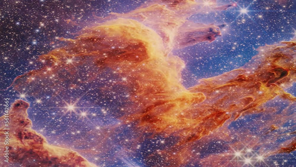 Astrological sign. Zodiac sign replace each other in the night sky ...