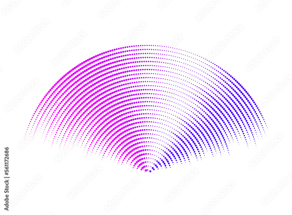Purple sound wave signal. Radio or music audio concept. Epicentre or ...