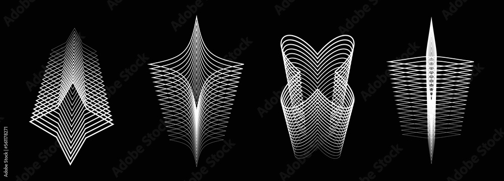 Abstract shapes collection is a trending mixture modern diverse design ...