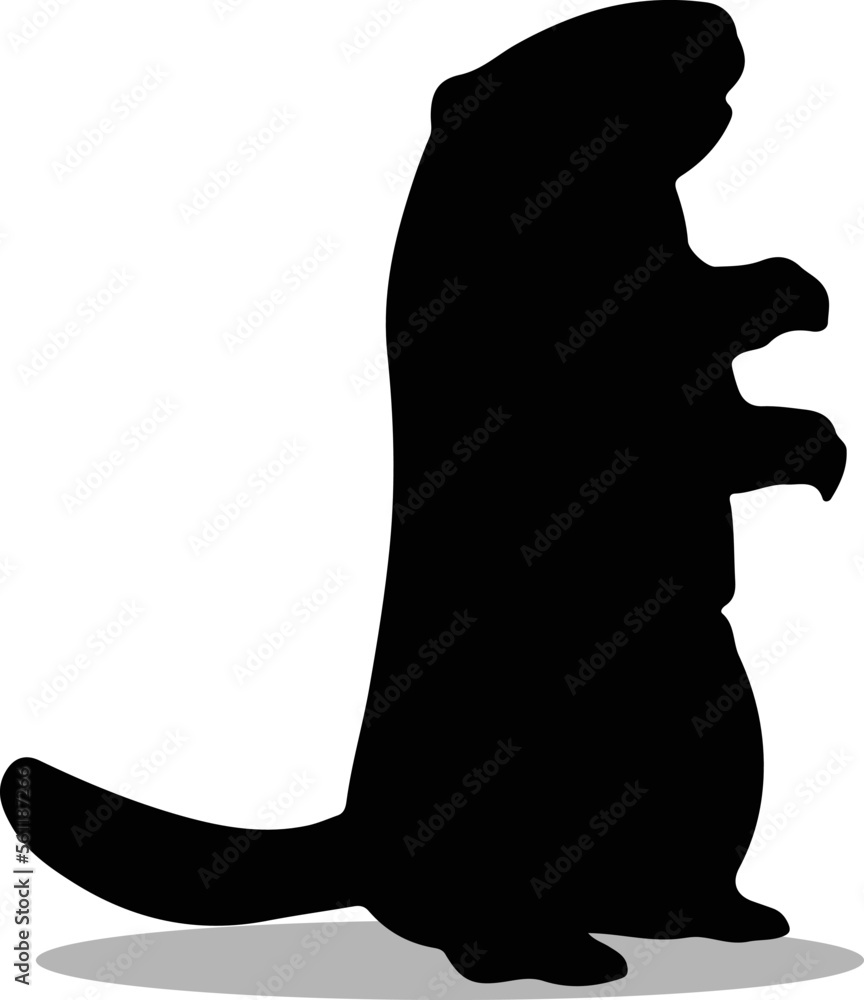 Vetor de Gophers Silhouette, cute Gophers Vector Silhouette, Cute ...