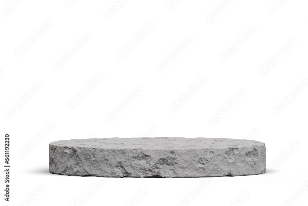 Rock stone podium pedestal empty display product presentation showcase ...