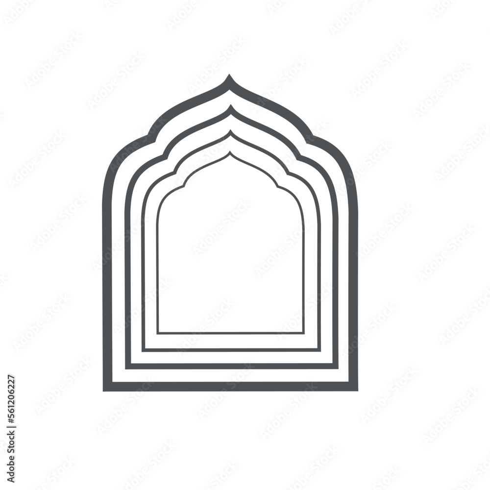 Islamic mosque mehrab design. Stock Vector | Adobe Stock