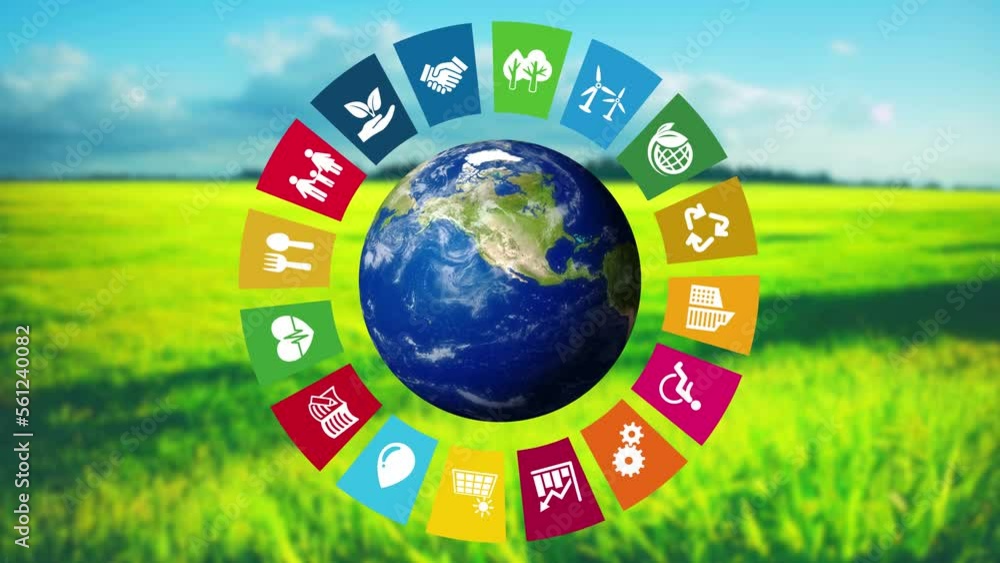 Environmental technology concept. Sustainable development goals. SDGs ...