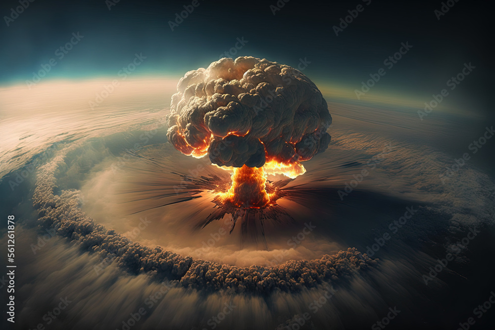 Atom Bomb Explosion From Space