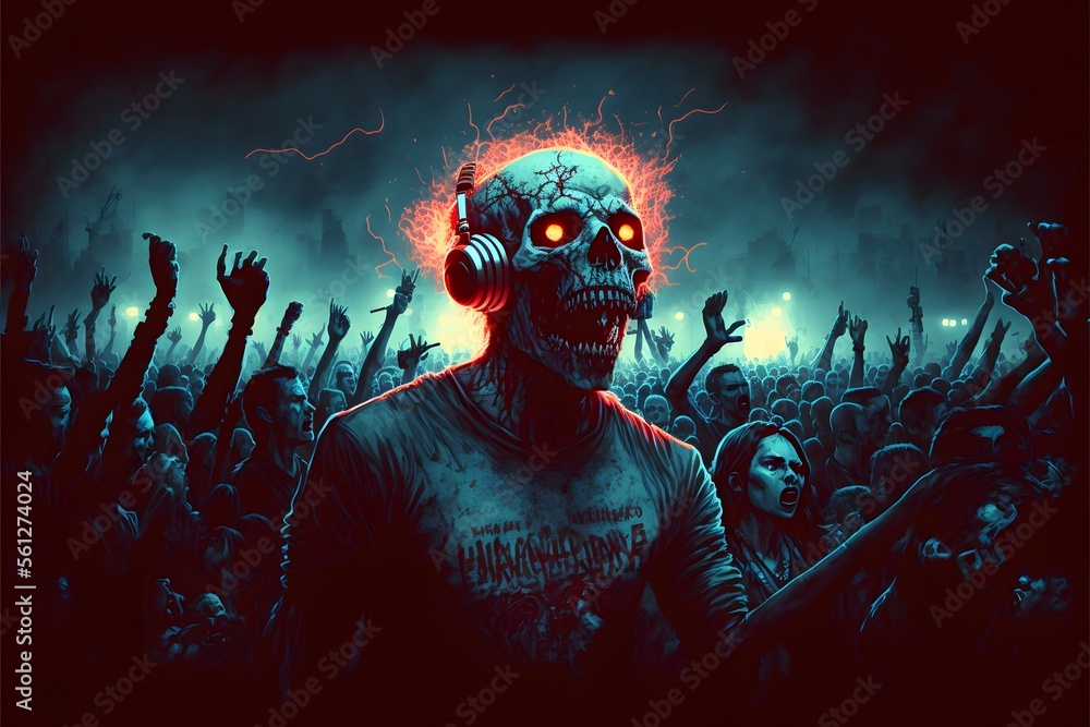 Get ready for a spine-chilling EDM festival featuring zombie as DJs ...