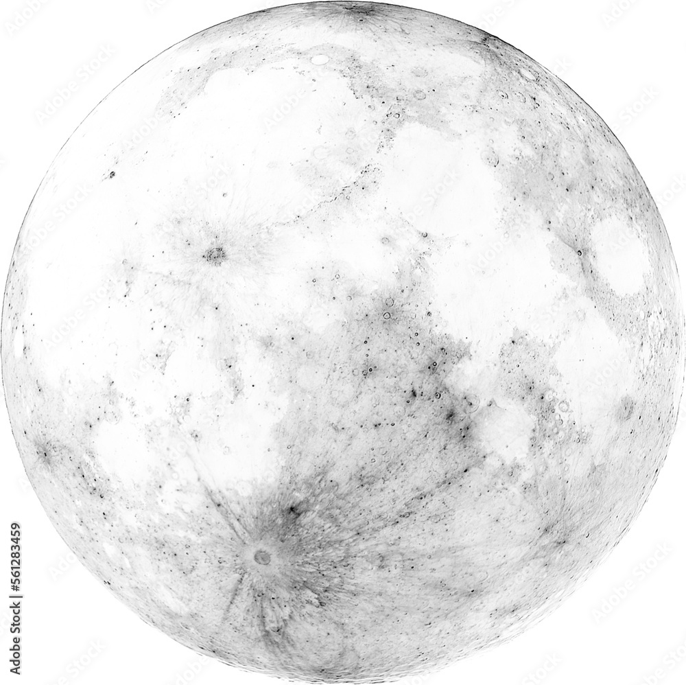 FULL MOON ILLUSTRATION ISOLATED ON TRANSPARENT BACKGROUND Stock ...