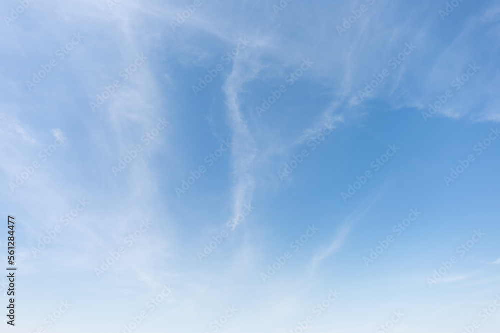 Summer blue sky cloud gradient light white background. Beauty clear ...