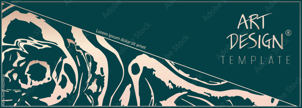 Art design. The layout of a luxury product packaging design, cover ...