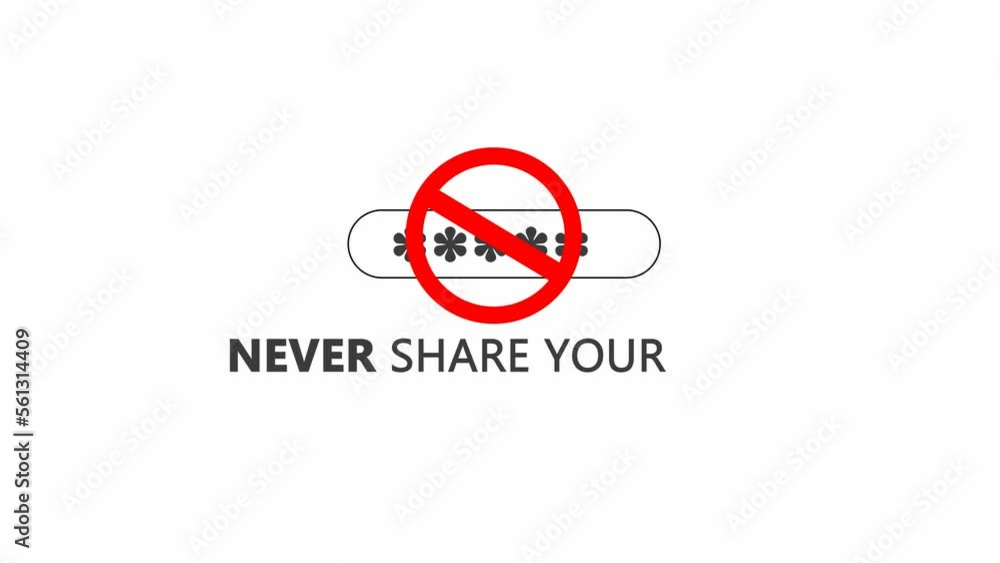 Never share your otp with anyone, warning alert otp bank one time ...