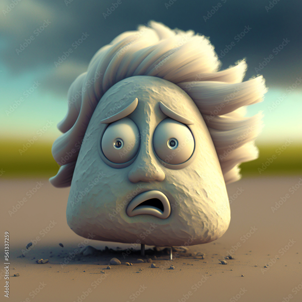 Wind Face Emoji. Generative AI render. Icon Stock Illustration | Adobe ...