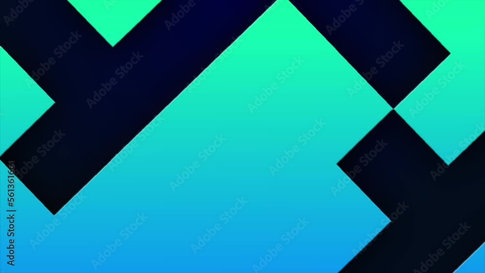 Vidéo Stock 3d Square Shape Animation With Gradient Colour On Black ...