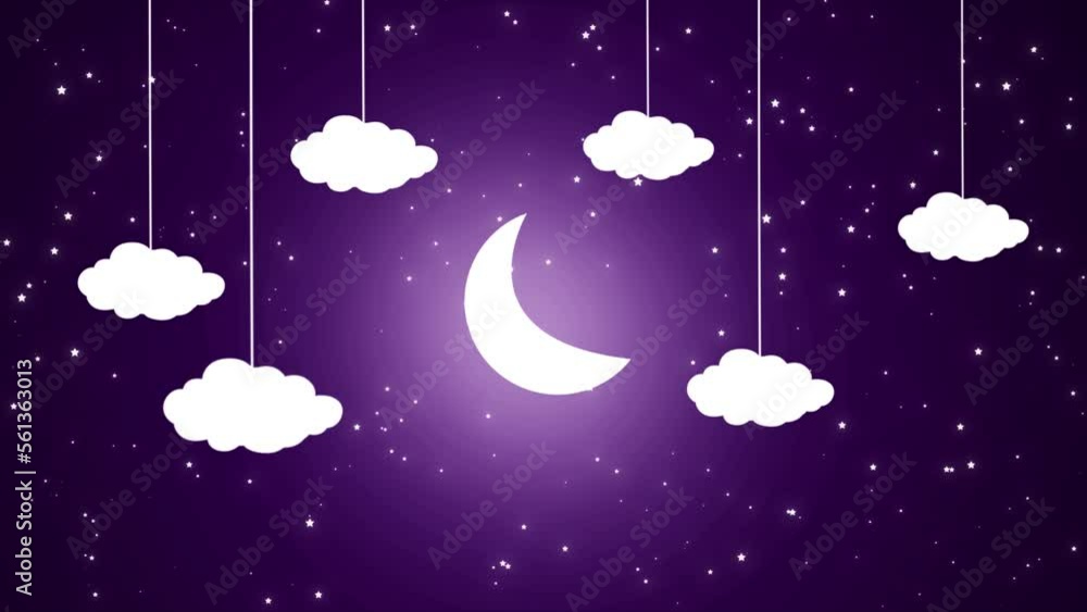 Animated Cartoon Star And Cloud Background. Animation Of Cartoon Paper ...