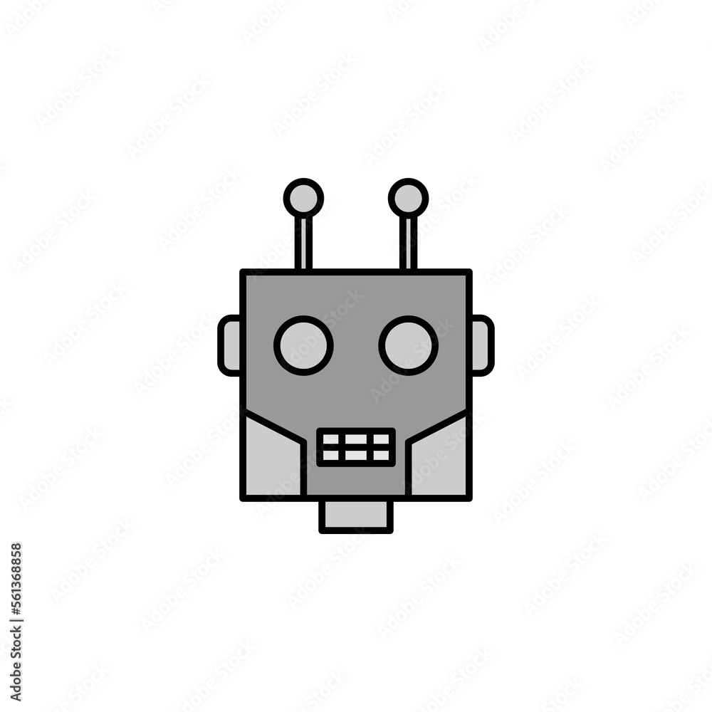 Robotics robot outline icon. Signs and symbols can be used for web ...