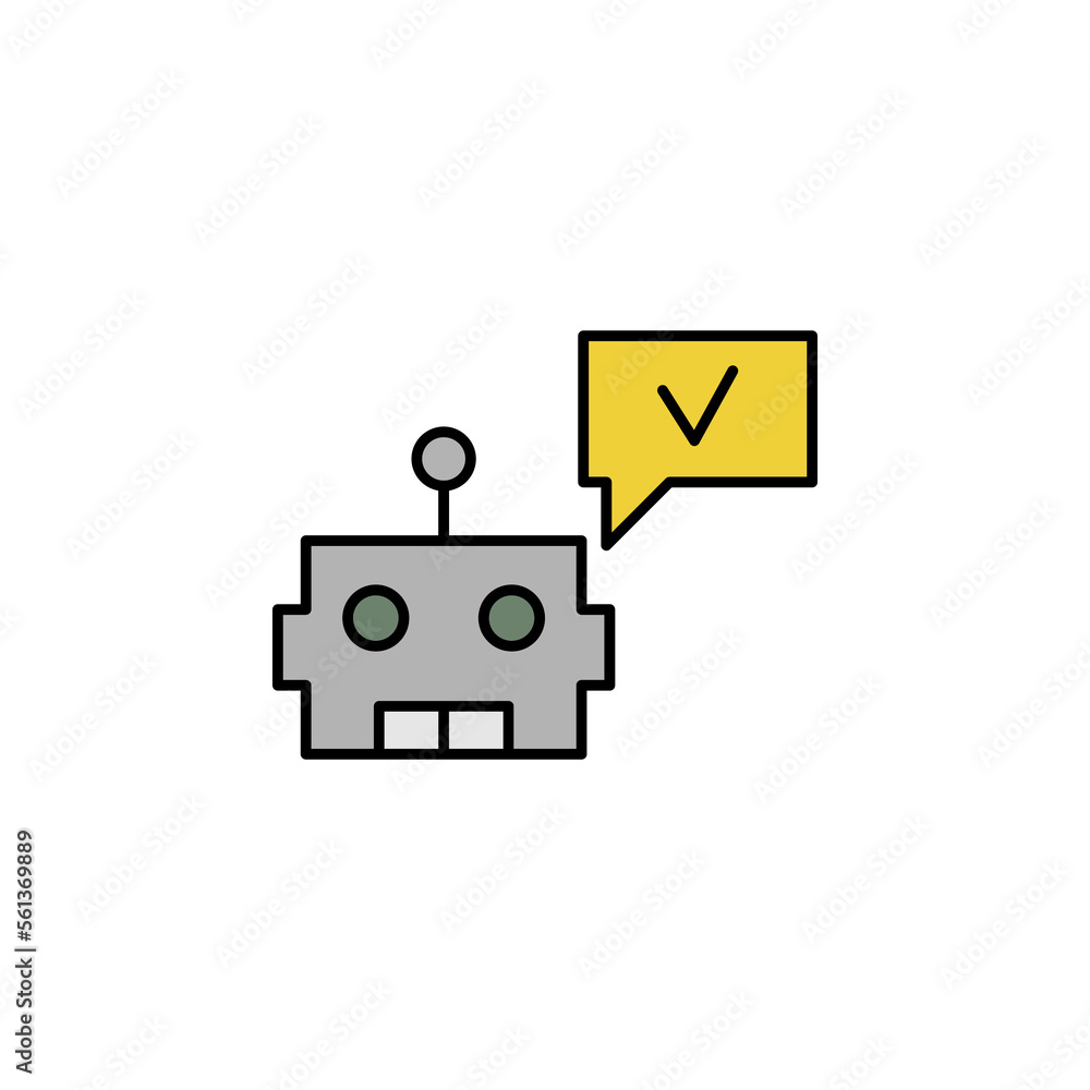 Robotics Robot Outline Icon Signs And Symbols Can Be Used For Web Logo Mobile App Ui Ux On