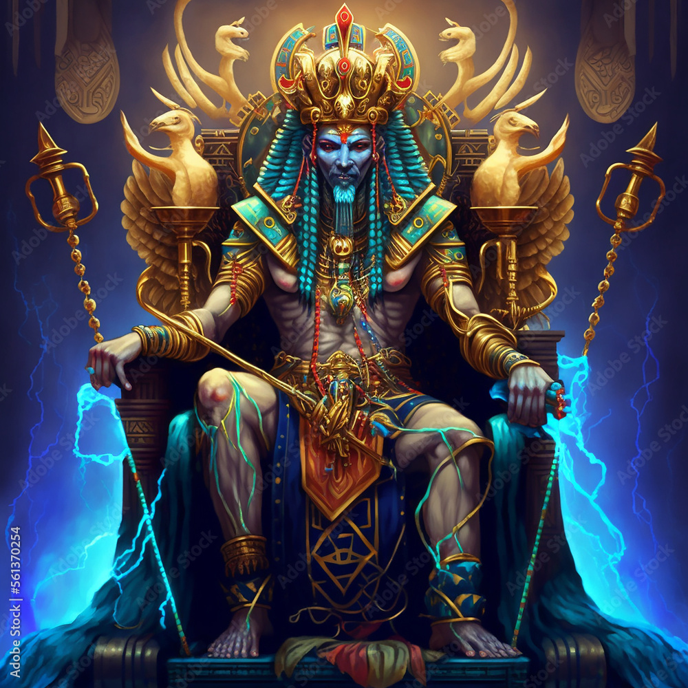 Ancient Egyptian mythology. Shai, the ancient Egyptian mythological god ...