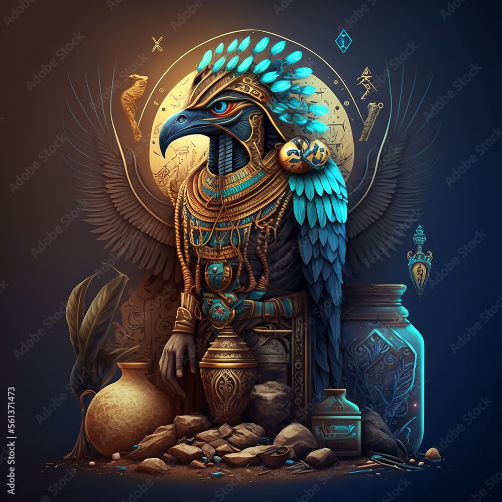 Ancient Egyptian mythology. Banebdje, the ancient Egyptian mythological ...