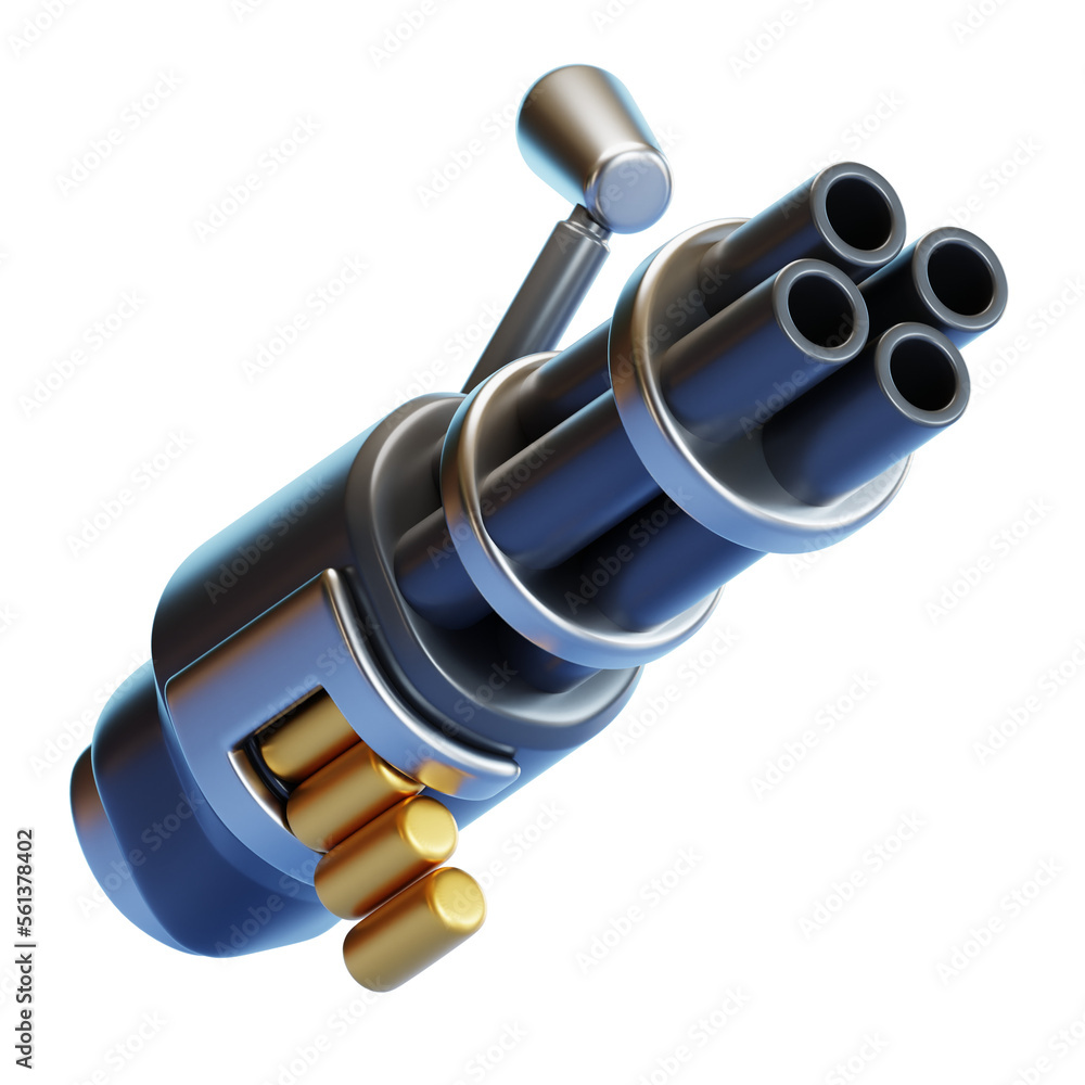 3D Machine Gun Icon Rifle Firearm Weapon Shot Combat Fight Military ...