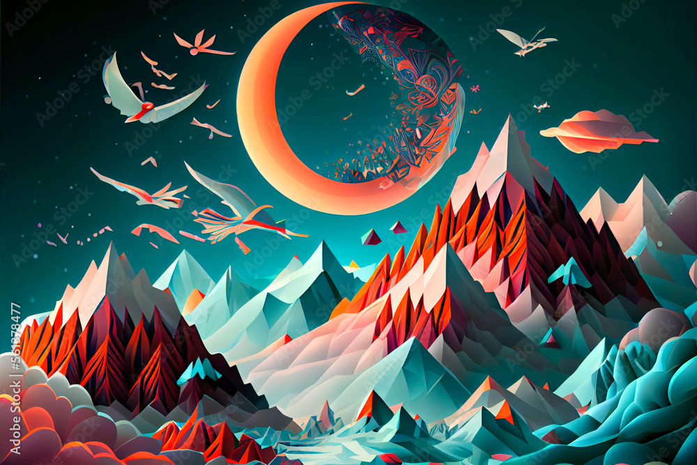 Winter Dream: A Photo of Beautiful Vector Art Design - Illustrator's ...