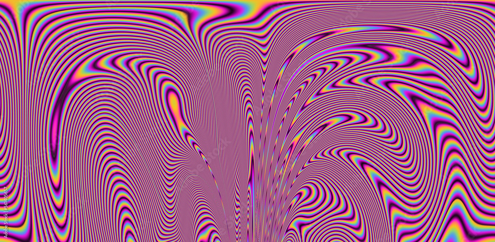 Texture of a glitched TV screen with wavy and distorted moire pattern ...