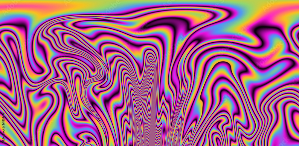 Texture of a glitched TV screen with wavy and distorted moire pattern ...