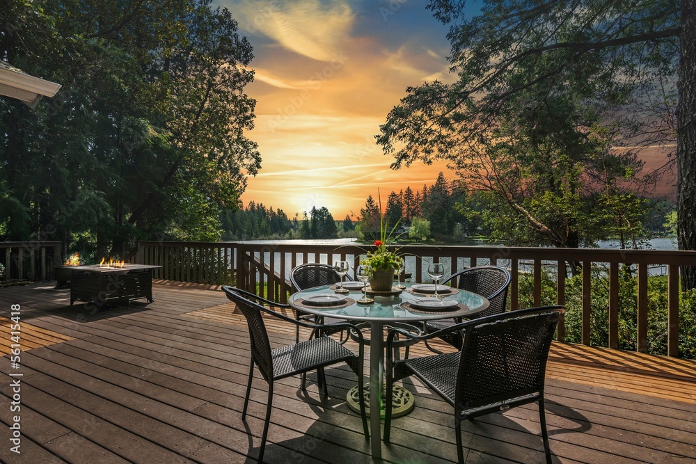 sunset building Stock Photo | Adobe Stock