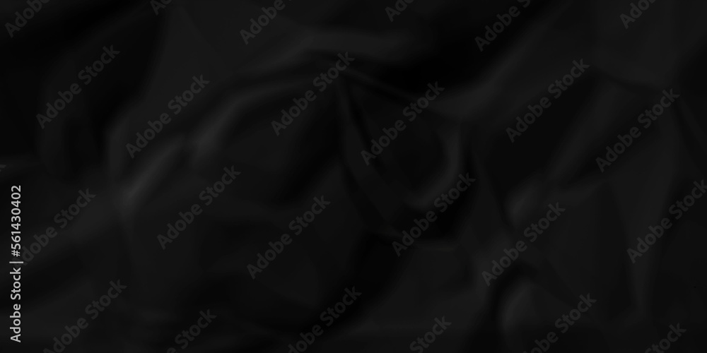 Dark Black facbric paper backdrop crumpled texture. dark black textured ...