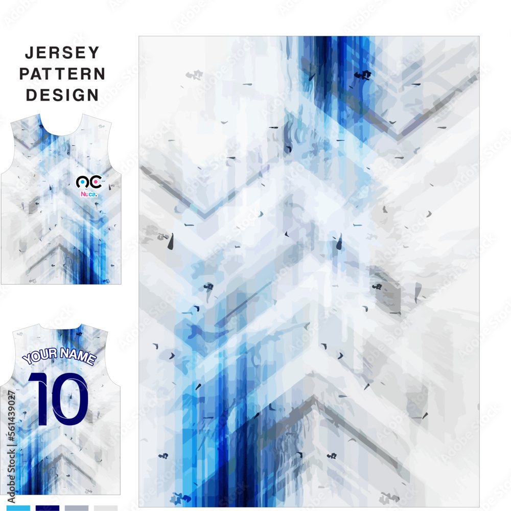 Abstract ice frozen concept vector jersey pattern template for printing ...