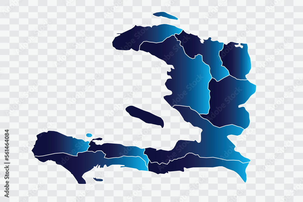 Haiti Map indigo Color on White Background quality files png Stock ...