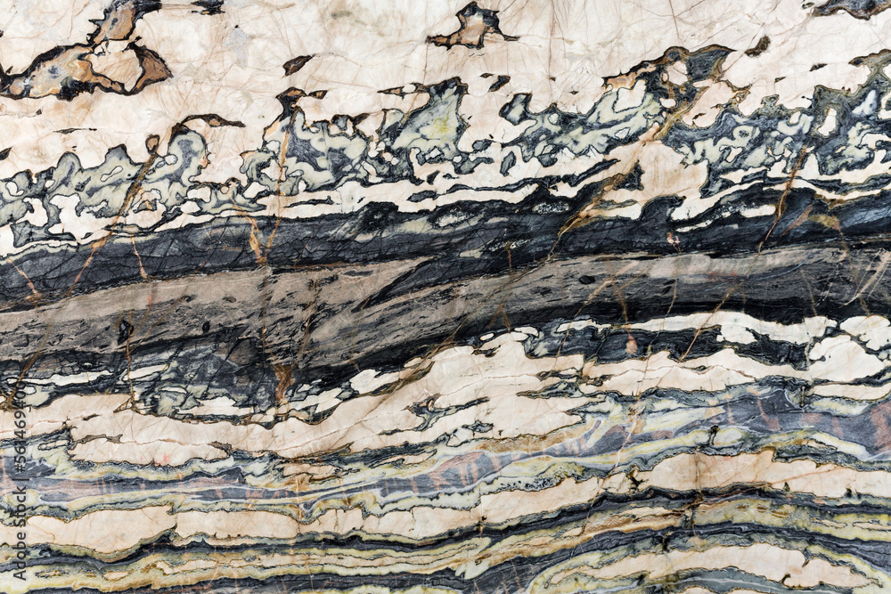 Dedalus - natural quartzite stone texture, photo of slab. Soft glossy clasic light matt Italian ...