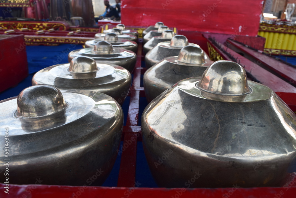 Javanese traditional musical instrument, Indonesia called Gamelan ...