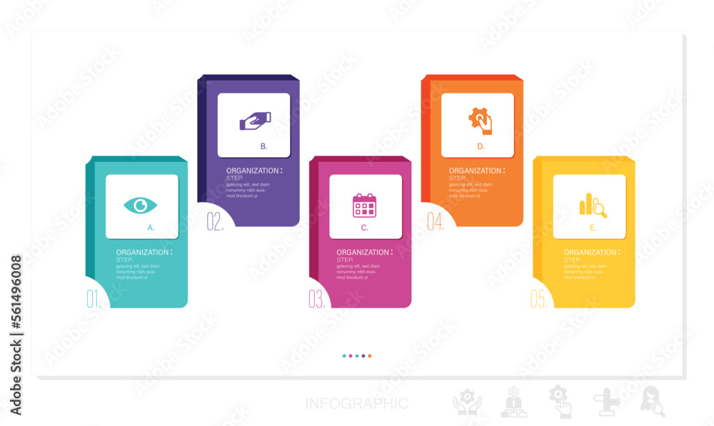 Business data visualization. timeline infographic icons designed for ...